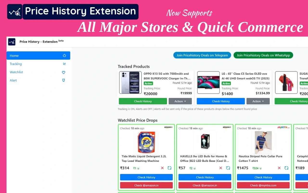 Price History Extension - Price Tracker & Price History Charts