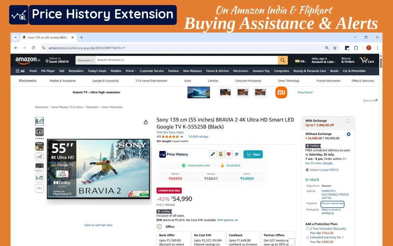 Price History Extension - Price Tracker & Price History Charts